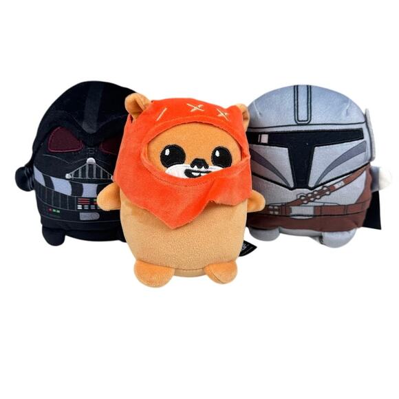 Mattel | Toys | Lot Of 3 Star Wars Cuutopia Plush Darth Vader Ewok ...